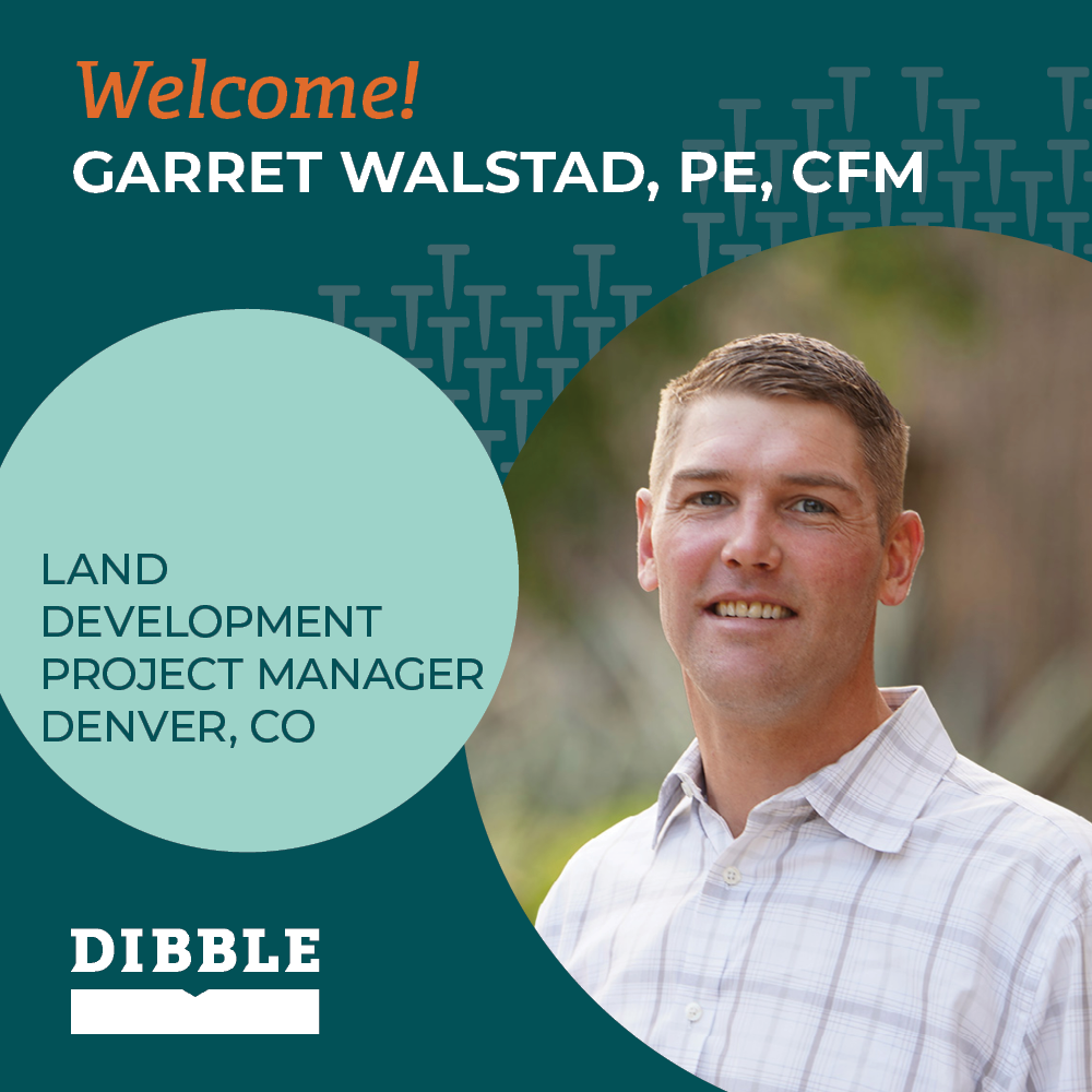 Garrett Walstad joined Land Development team in Colorado - Dibble